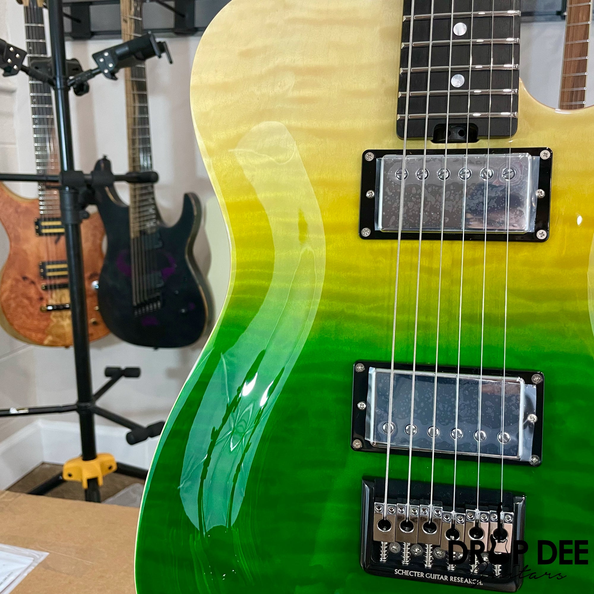 Schecter PT Classic Electric Guitar w/ Case - Caribbean Fade Burst ...